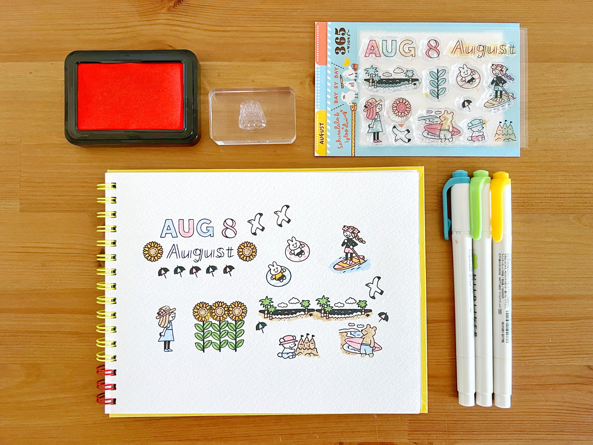 Sakuralala Clear Stamp - 365 August – petit zakkaya