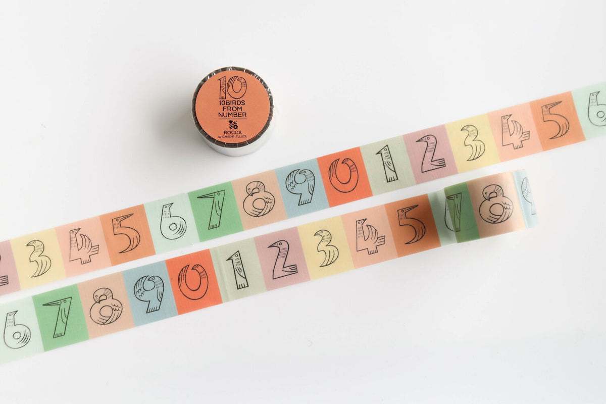 Tegamisha 手紙社 - Masking tape - 10BIRDS FROM NUMBER (ROCCA) – petit zakkaya