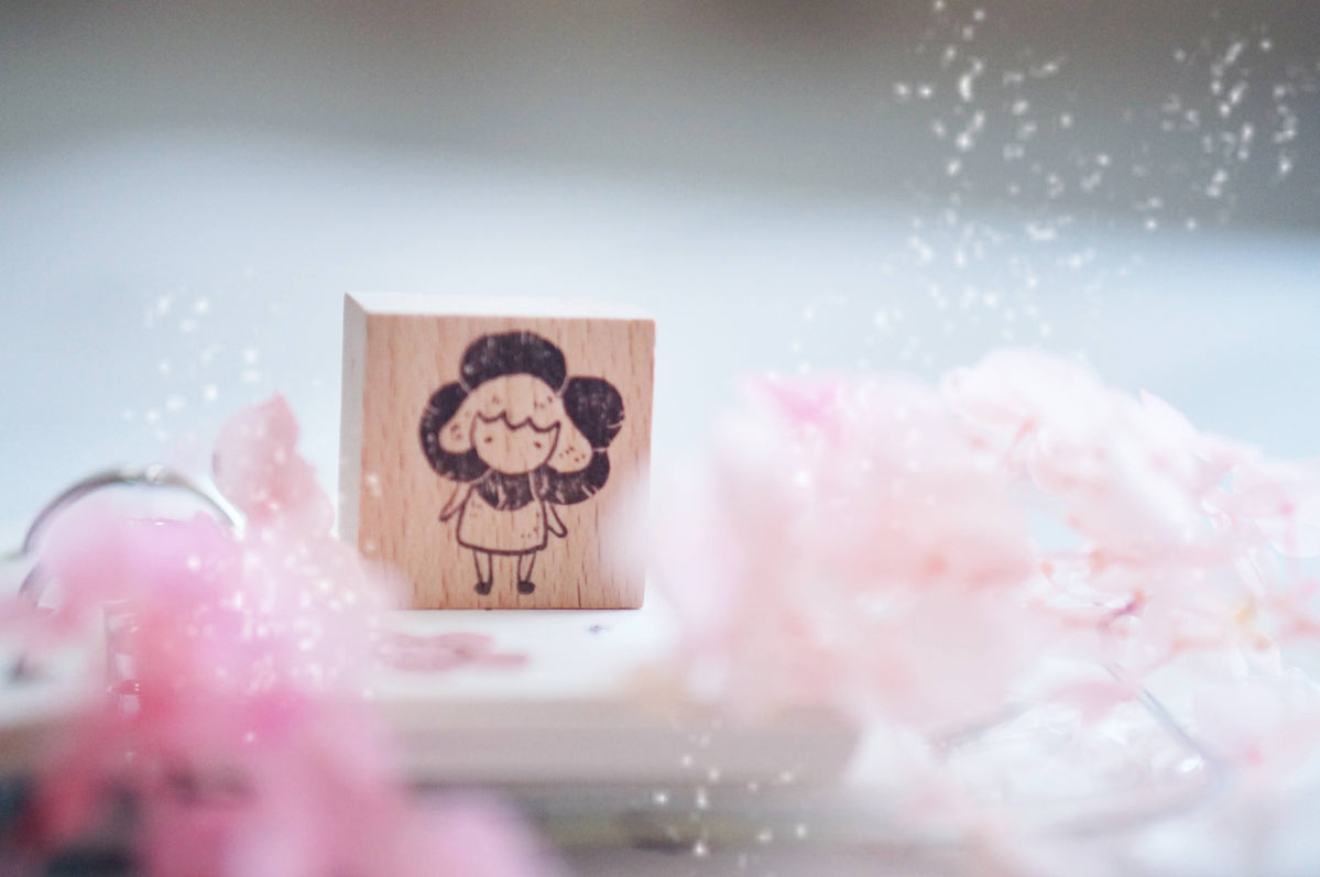 Kami Kami Chop rubber stamp - Flower Girl (Headdress) – petit zakkaya