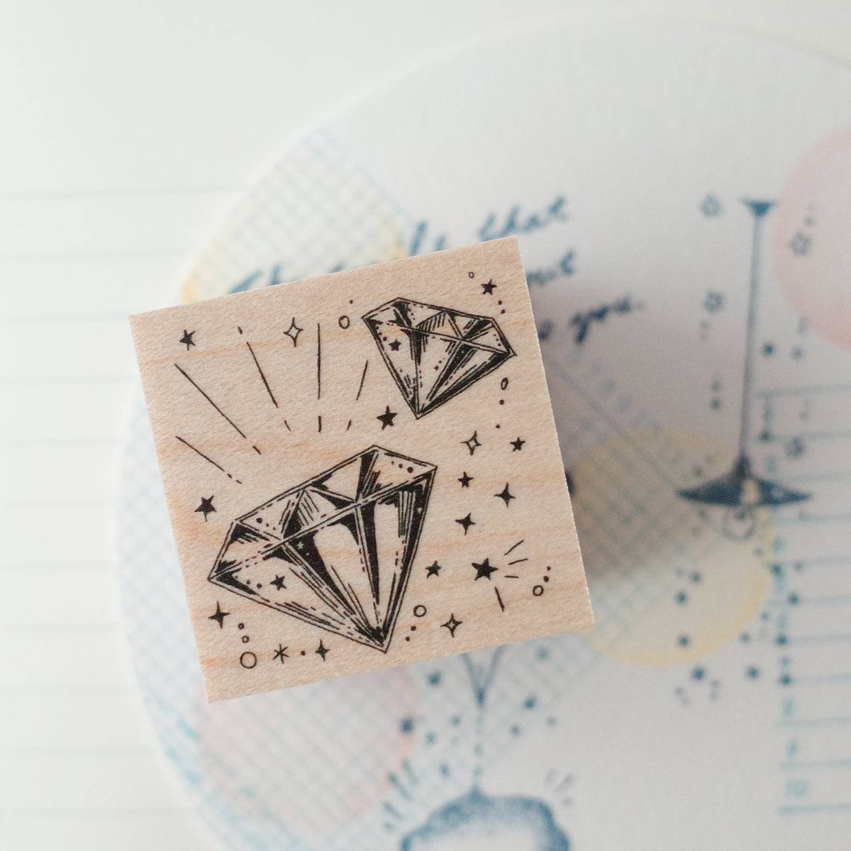 Nonnlala rubber stamp - Diamond – petit zakkaya