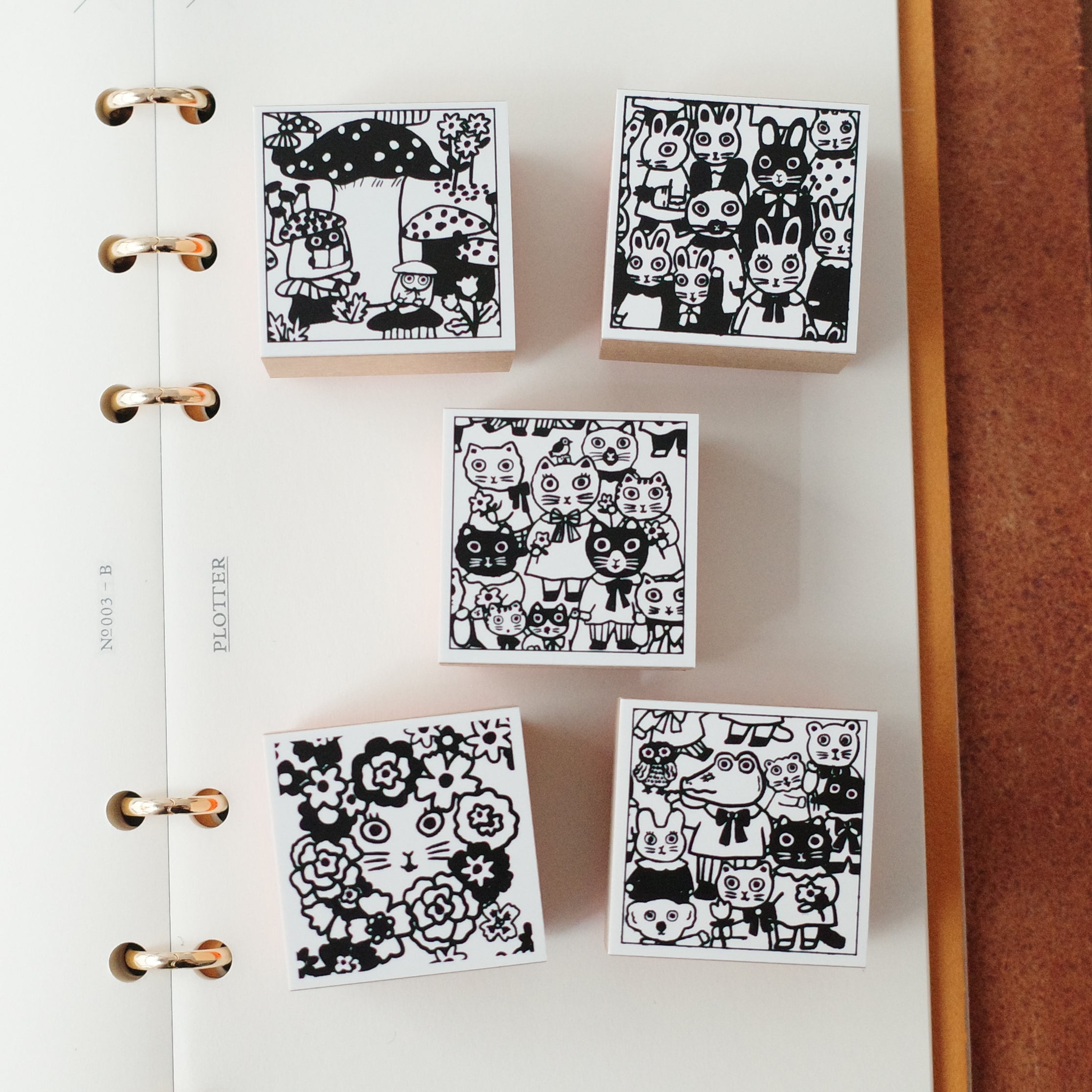 Sanby x Yumi Kitagishi collaboration stamps - Large – petit zakkaya