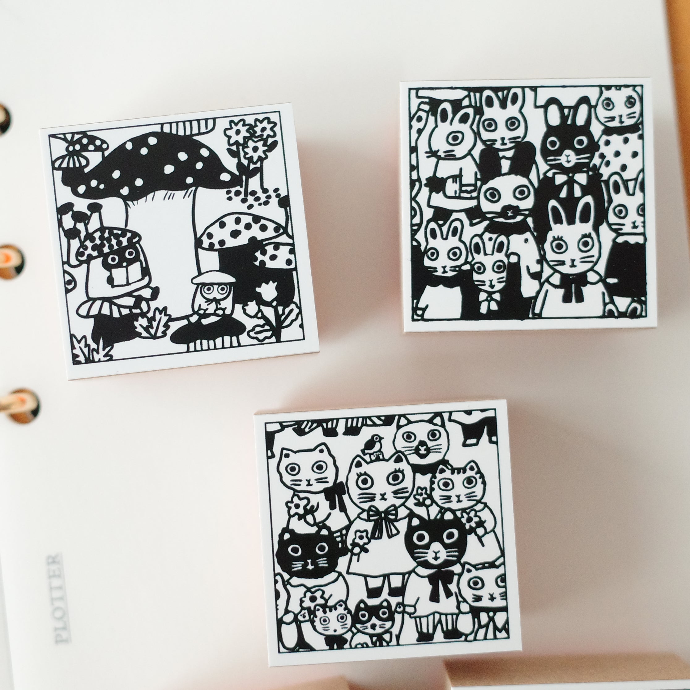 Sanby x Yumi Kitagishi collaboration stamps - Large – petit zakkaya
