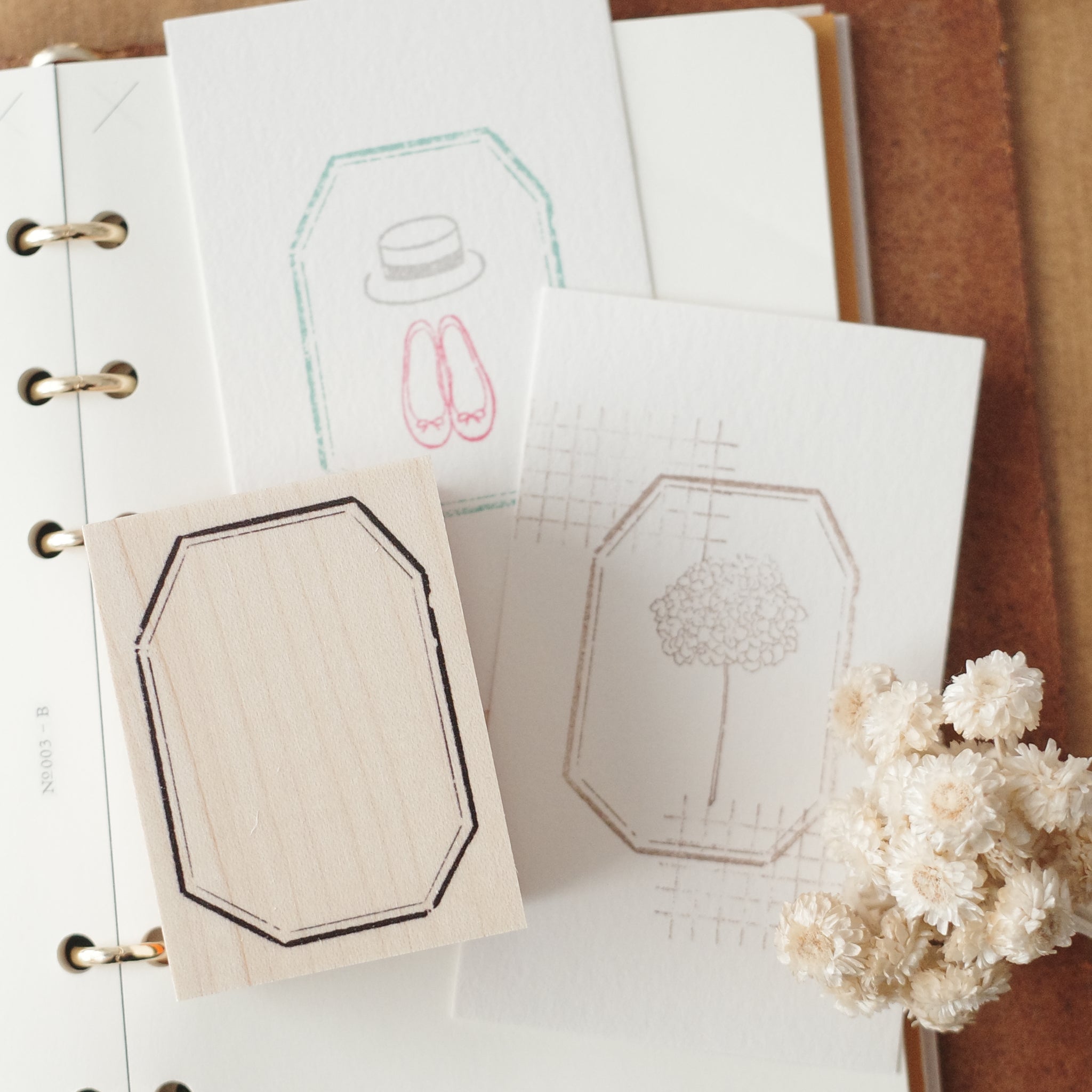 Nonco hanco rubber stamp - Frame (large) – petit zakkaya