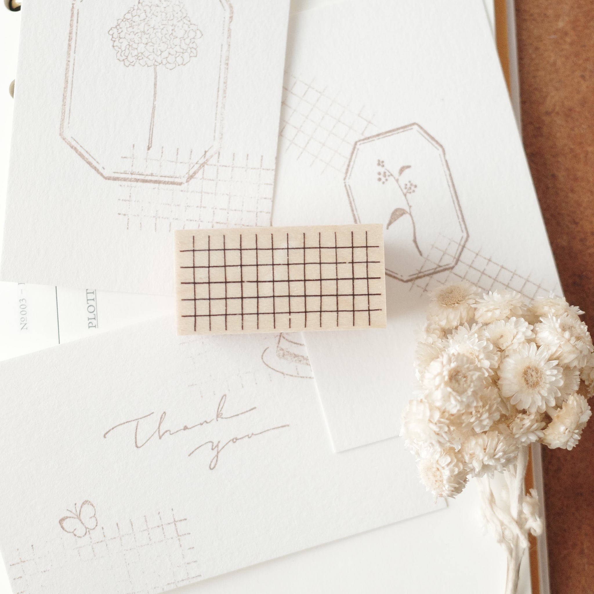 Nonco hanco rubber stamp - Square pattern – petit zakkaya