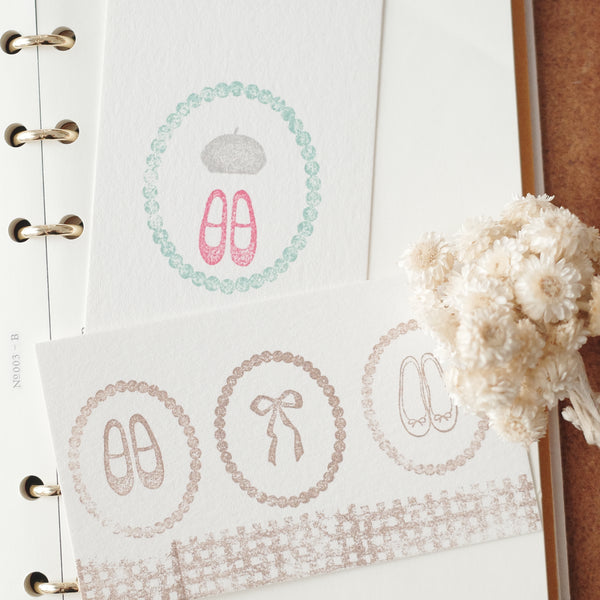 Nonco hanco rubber stamp - Strap shoes – petit zakkaya