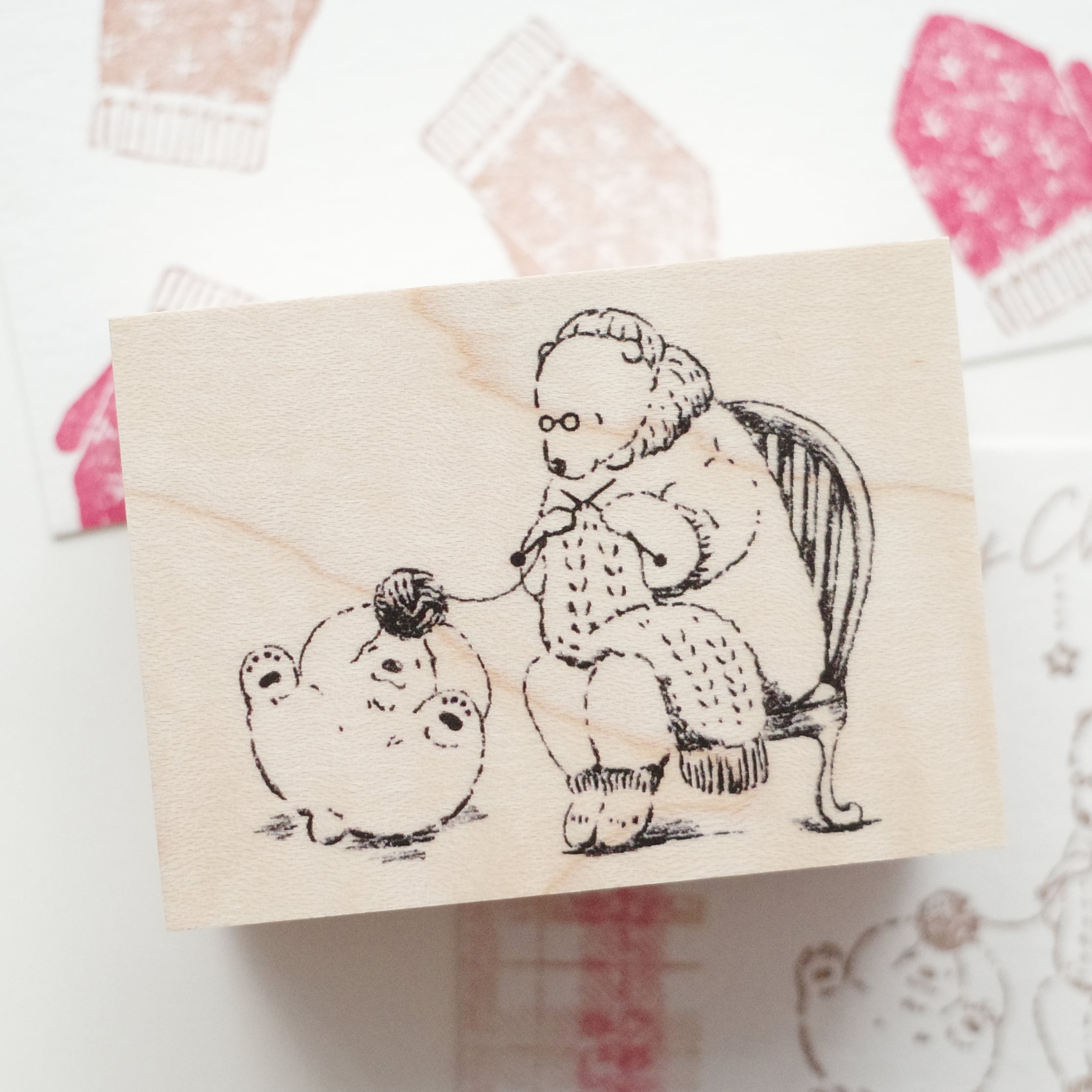 Nonco hanco rubber stamp - Winter bear – petit zakkaya