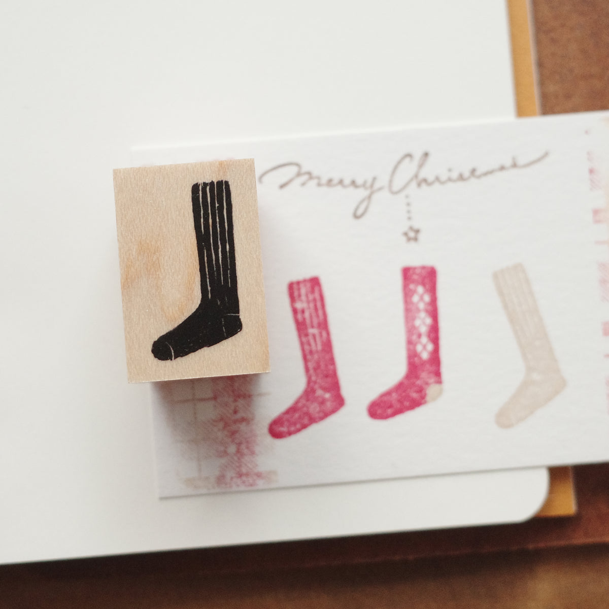 Nonco hanco rubber stamp - Sock– petit zakkaya