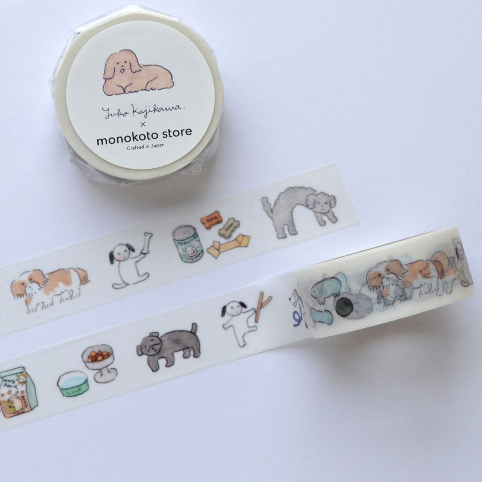 monokoto store masking tape - Dogs [Yuko Kajikawa ] – petit zakkaya