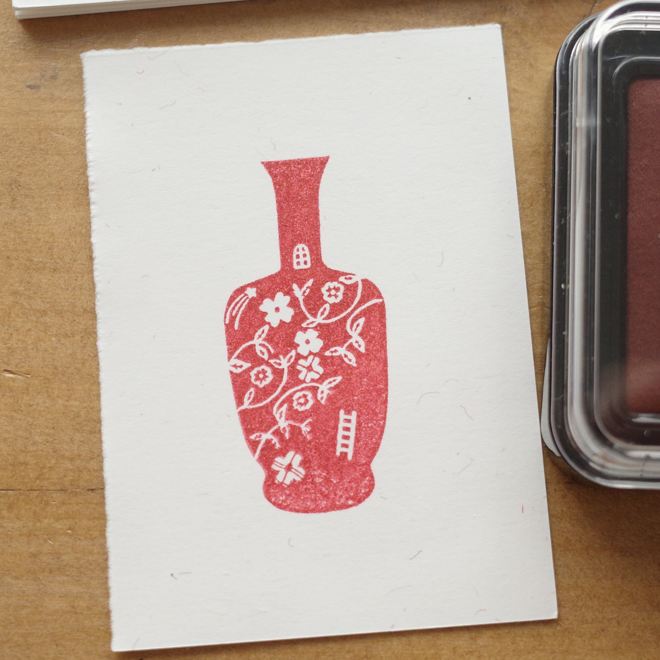 Shachihata Japanese Color oil-based Ink Pad - Akane (茜色) – petit zakkaya