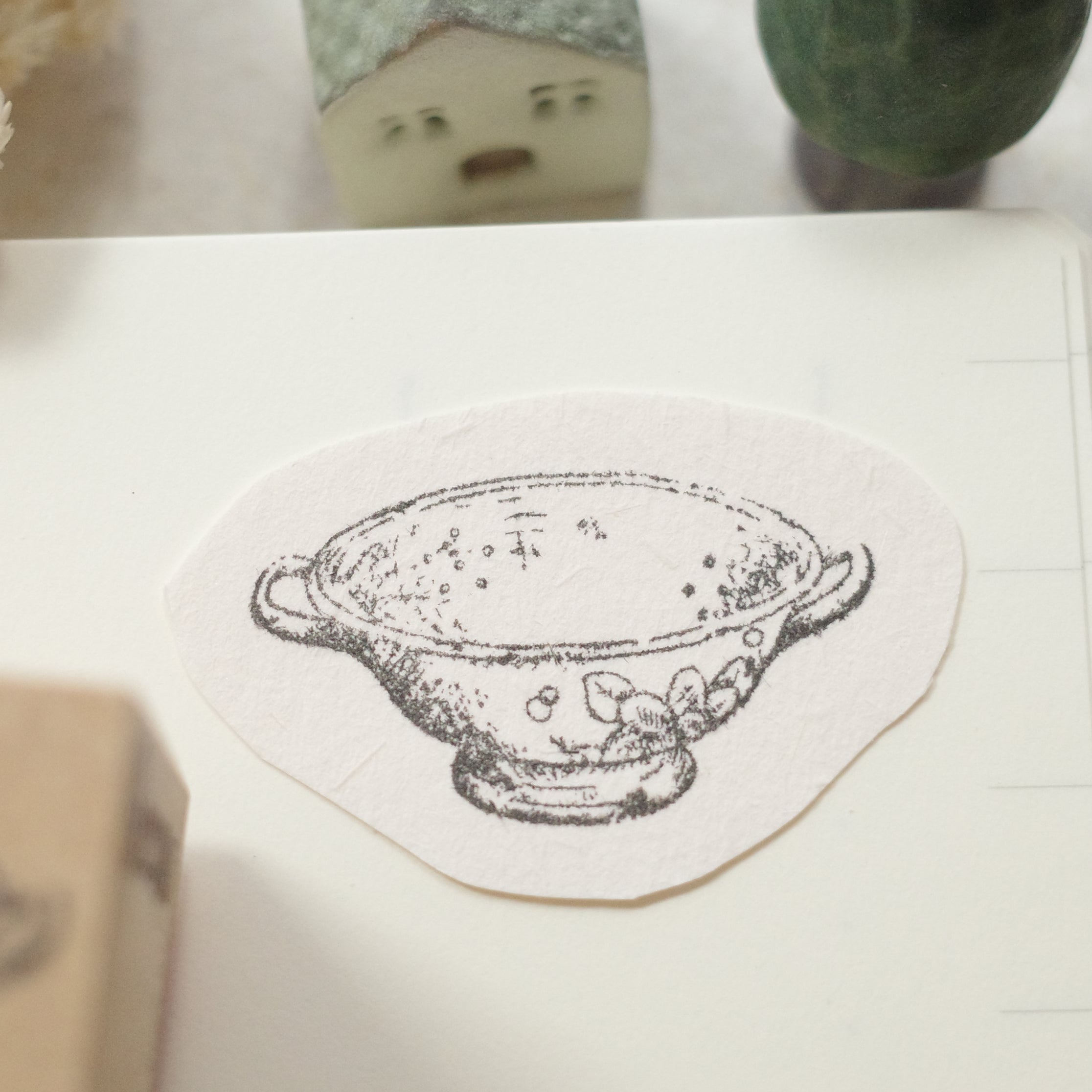 Sirusu rubber stamp - Antique colander – petit zakkaya