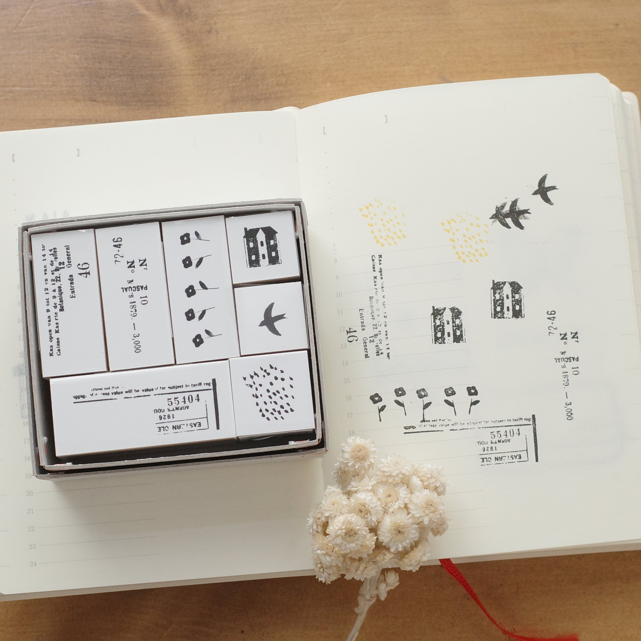 Yohaku rubber stamp - Tempo – petit zakkaya