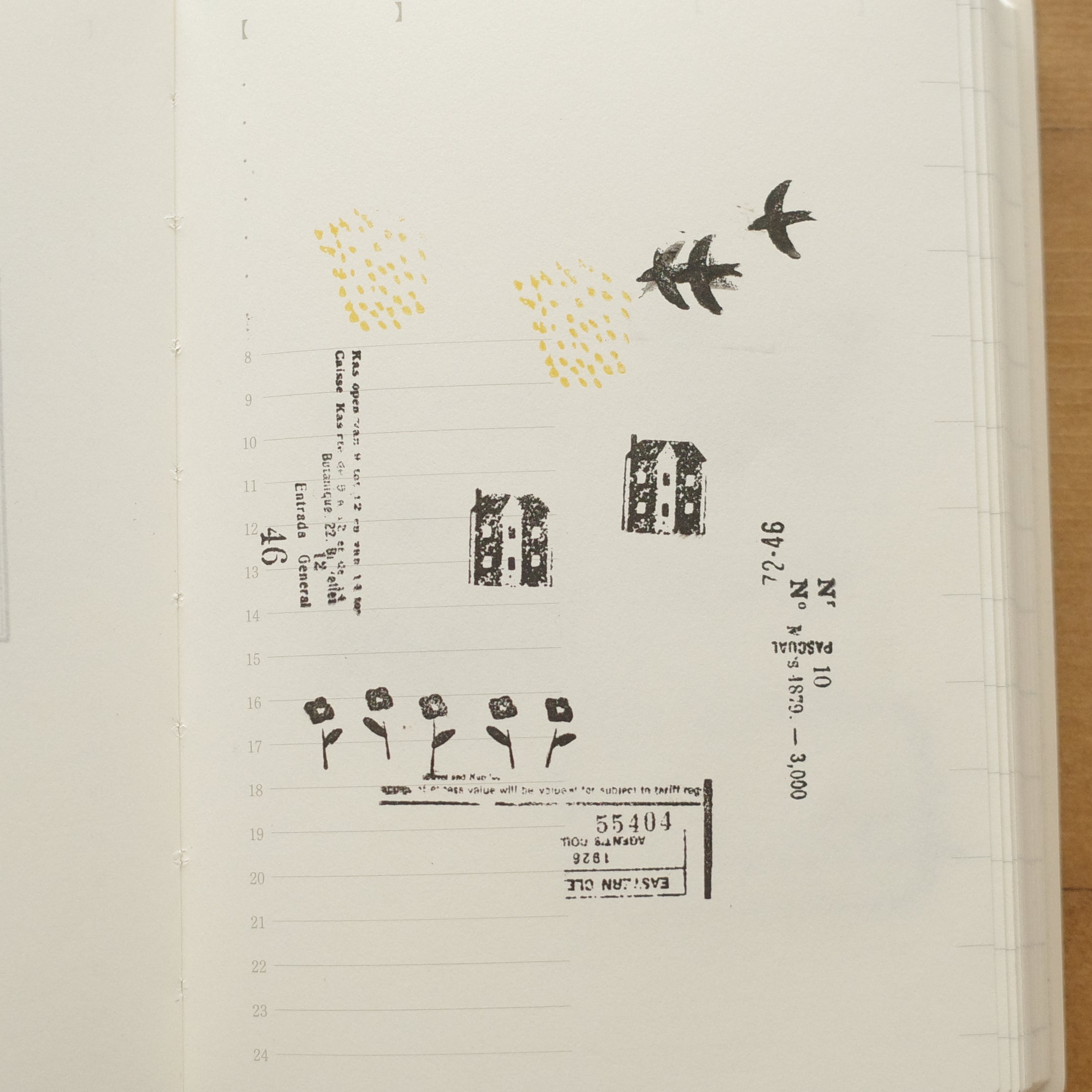 Yohaku rubber stamp - Tempo – petit zakkaya