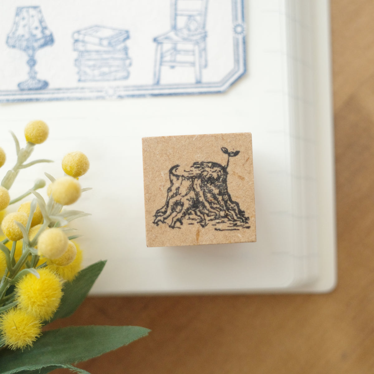 Sirusu rubber stamp - Tree stump – petit zakkaya
