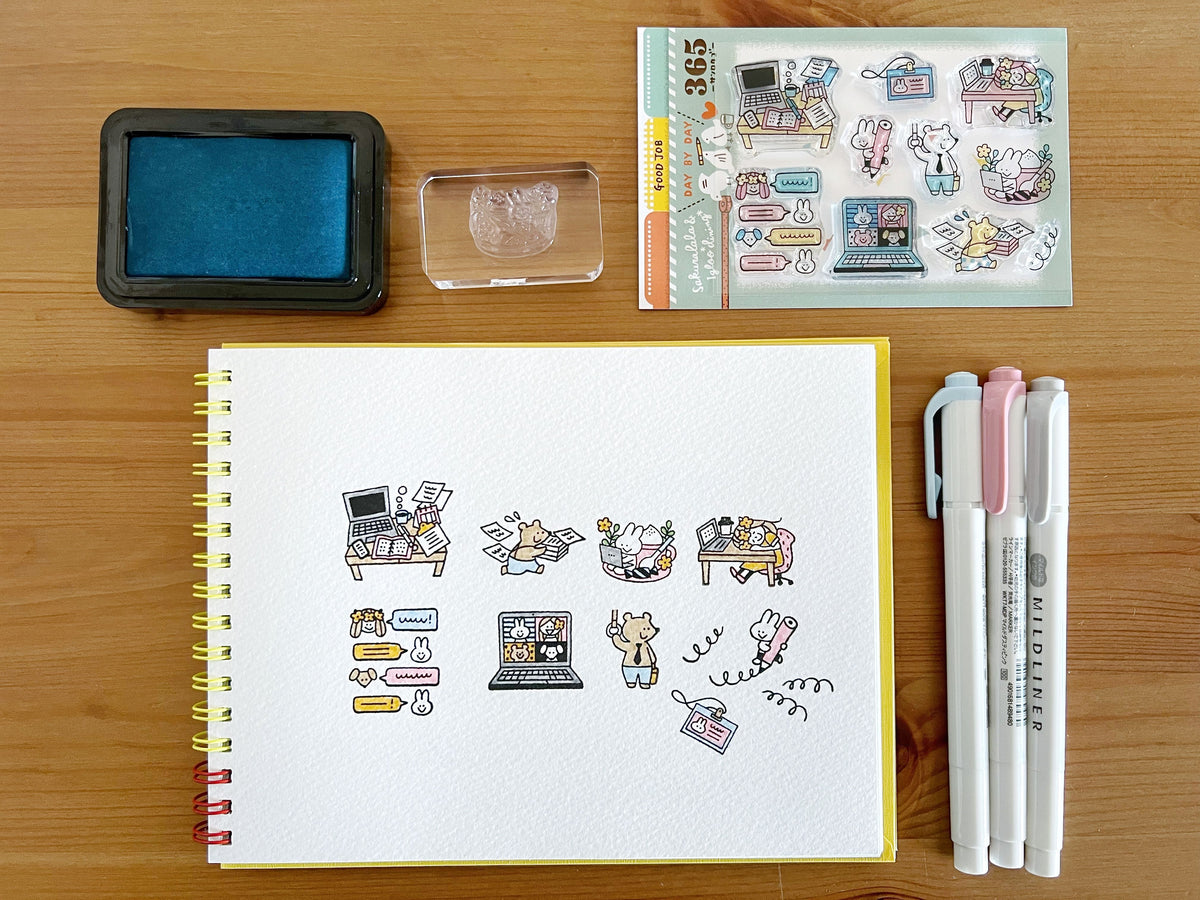 Sakuralala Clear Stamp - 365 Good job – petit zakkaya